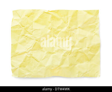 Crumpled Post It Note Paper Stock Photo - Alamy