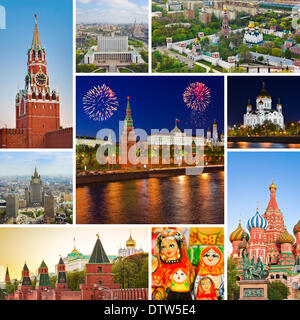 Collage of Moscow (Russia) images - travel background (my photos Stock ...