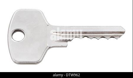 door key for wafer tumbler lock isolated on white background Stock ...