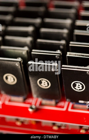 Bitcoin mining USB devices on a large USB hub Stock Photo - Alamy