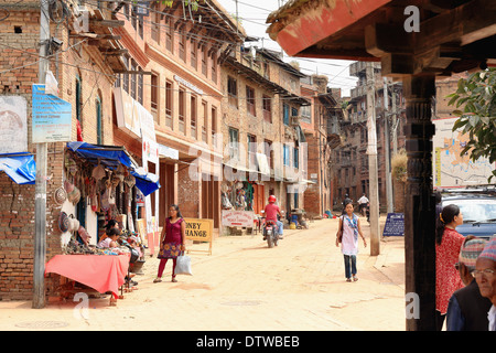 Nepal, Bhaktapur, Bus Stock Photo - Alamy