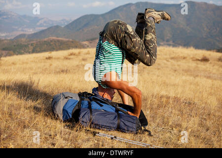 Rest in hike Stock Photo - Alamy