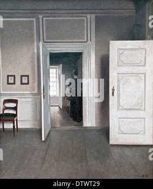 Hammershoi Vilhelm - Interior Strandgade 30 3 Stock Photo - Alamy