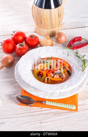 Hungarian Lecho (Lecsó Stock Photo - Alamy