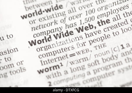 World Wide Web definition Stock Photo - Alamy