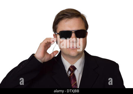 Fbi Security Guard Fbi Listening Stock Photo - Alamy