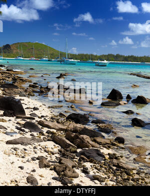 Mauritius. Catamarans near the island Gabriel Stock Photo - Alamy