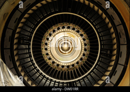 Inside of the jet turbine engine Stock Photo - Alamy