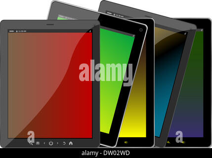 Set of tablet pc computers Stock Photo - Alamy