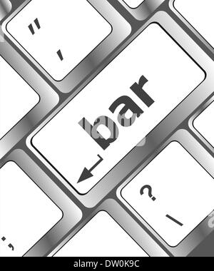 bar button on the digital keyboard keys Stock Photo - Alamy