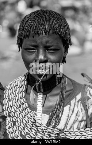 Young People From The Tsemay Tribe At The Thursday Market In Key Afar ...