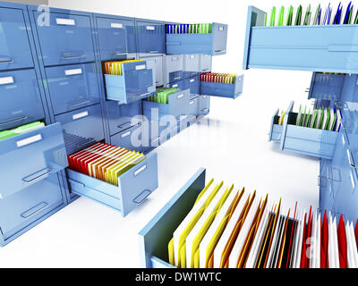 file cabinet 3d Stock Photo - Alamy