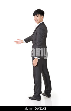 Hand of a Japanese male businessman to introduce Stock Photo - Alamy