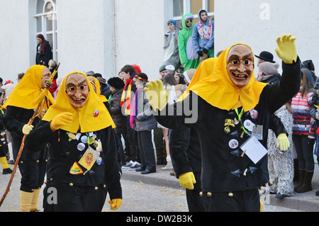 Fastnacht-the traditional winter carnival in Konstanz,Germany Stock ...