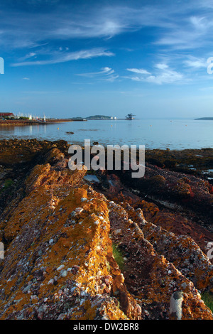 The Firth of Clyde at dusk from The Pencil, Largs, Ayrshire Coastline ...