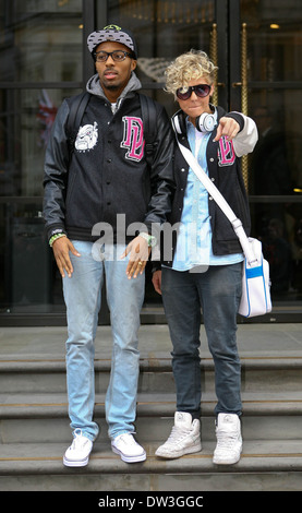 Simeon Dixon of MK1 'X Factor' finalists at the rehearsal studio London ...