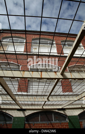Bars above exercise yard, Dunedin Prison (1896), Dunedin, South Island ...