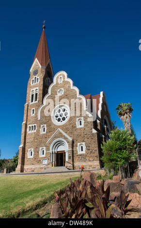Windhoek Namibia Africa famous historical Christ Church cathedral and ...