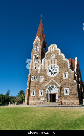 Windhoek Namibia Africa famous historical Christ Church cathedral and ...