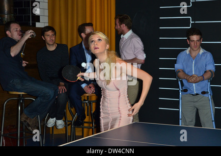 Romanian professional table tennis player, Danielle Dodean plays Stock ...