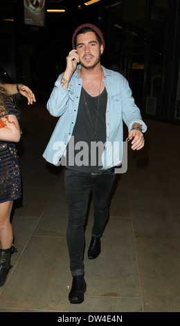 Adam Burridge leaving Leigh-Anne Pinnock's 21st birthday party London ...