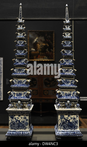 Flower pyramid of faience Stock Photo - Alamy