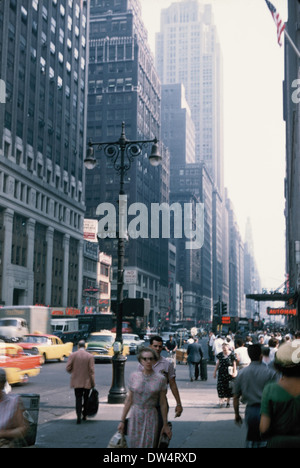 New York street scene, 1958 Stock Photo: 67104082 - Alamy