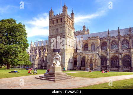 Exeter Cathedral Exeter Devon England Stock Photo - Alamy