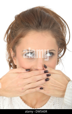 Close-up of embarrassed and shocked young beautiful woman facepalm and ...