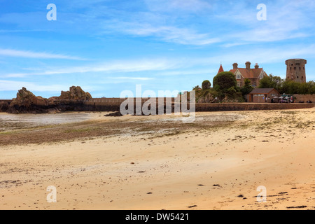 La Rocque Tower, Jersey, Channel Islands, UK, 03 August 2019, Photo by ...