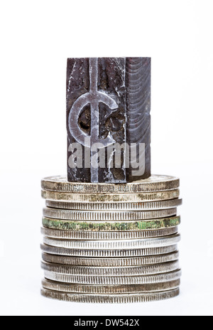 Stack of coins Stock Photo - Alamy