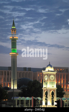 Clock Tower Doha Grand Mosque Qatar Middle East architecture city ...
