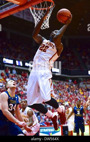 Ames, Iowa, USA. 26th Feb, 2014. February 26th., 2014: Iowa State #22 ...
