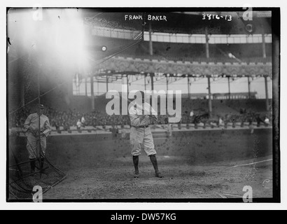 This photograph features Frank 'Home Run' Baker, a legendary baseball ...