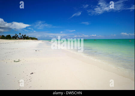 Beach at the Southeastern part of Zanzibar, the largest island of ...