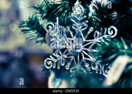Light Christmas holiday background with green branches Stock Photo - Alamy