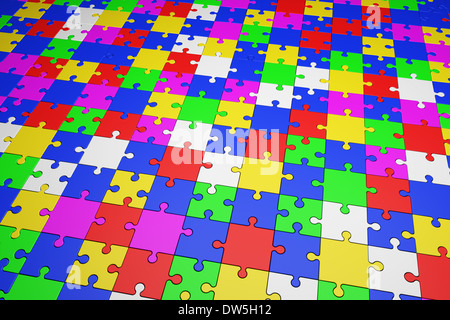 Puzzle Connection Logical Intelligence Concept Stock Photo - Alamy