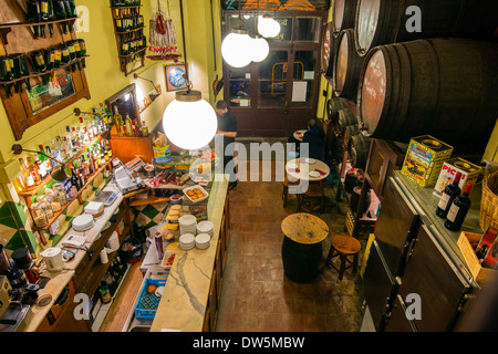 Traditional Spanish bar in Barri Gotic. Barcelona. Spain Stock Photo ...