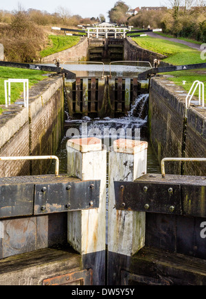 Caen Hill Locks Kennet and Avon Canal Devises Wiltshire Stock Photo - Alamy