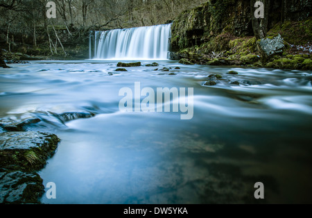 Waterfall on River Nedd Fechan, between Pont Melin-fach and ...