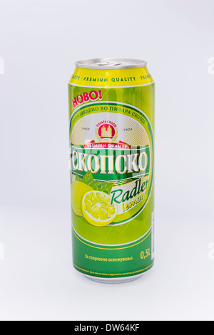 Skopsko beer can Stock Photo - Alamy