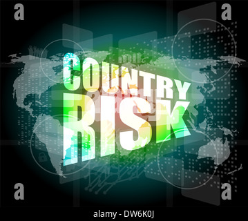 Risk world map Stock Photo - Alamy