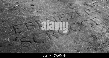 Grave of Ebenezer Scrooge at St Chad's Church, Shrewsbury, Shropshire ...