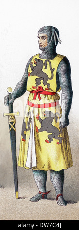 Middle Ages, knight, French knight at the beginning of the 13th Stock ...