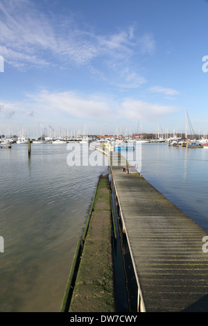 The jetty at Warsash, Hampshire, UK Stock Photo - Alamy