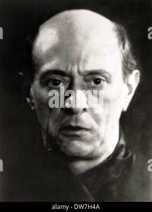 A portrait of Arnold Schoenberg, the Austrian composer who transformed ...