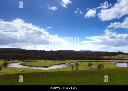 Ox Bow Meander in the River Severn near Buildwas village, Shropshire ...