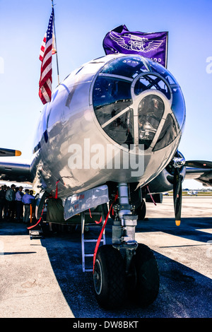 A Boeing B29 Superfortress cockpit and forward position Stock Photo - Alamy