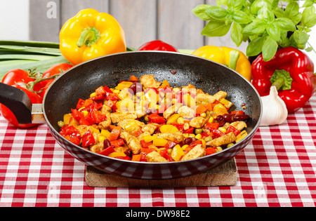 Mexican dish in frying panMexican dish in frying pan Stock Photo - Alamy