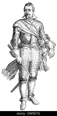 Portrait of the German Emperor Ferdinand II in an oval with edge ...